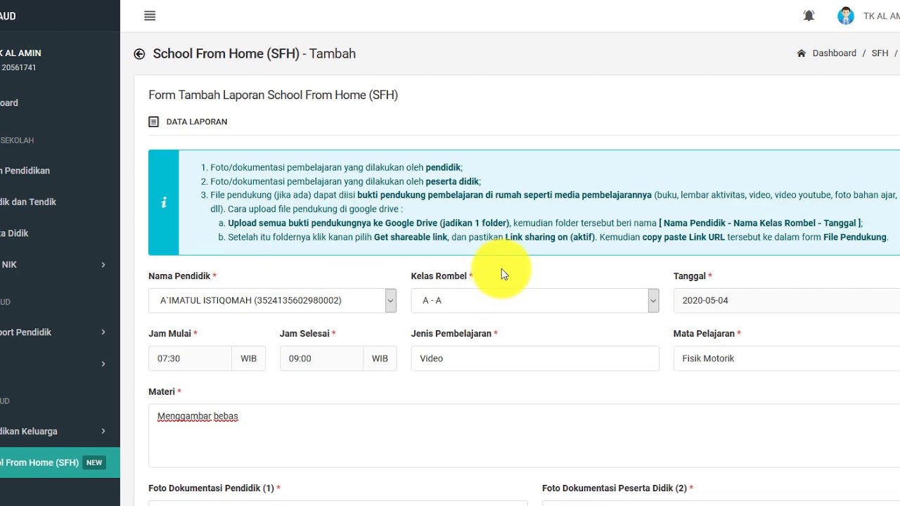 Tutorial SIMPAUD - Entri Laporan SFH - YouTube