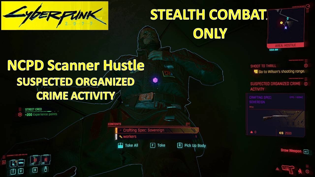 Cyberpunk 2077 - NCPD Suspected organized crime activity (Stealth ...