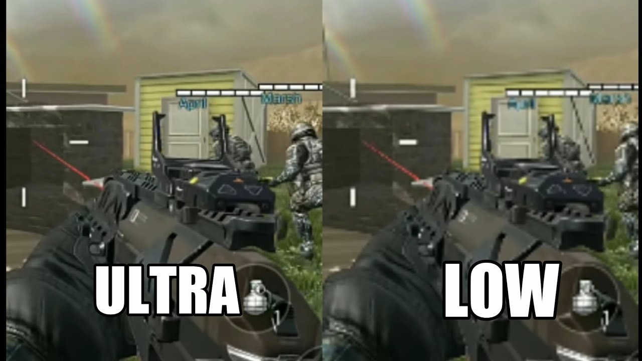 CALL OF DUTY MOBILE - ULTRA VS LOW GRAPHICS - YouTube