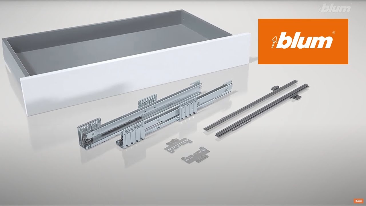 Assembly of MERIVOBOX side stabiliser | Blum - YouTube