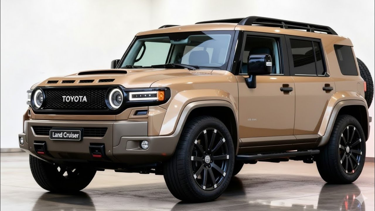 2026 Toyota Land Cruiser Mini FJ | Compact Off-Road SUV in Light Brown ...