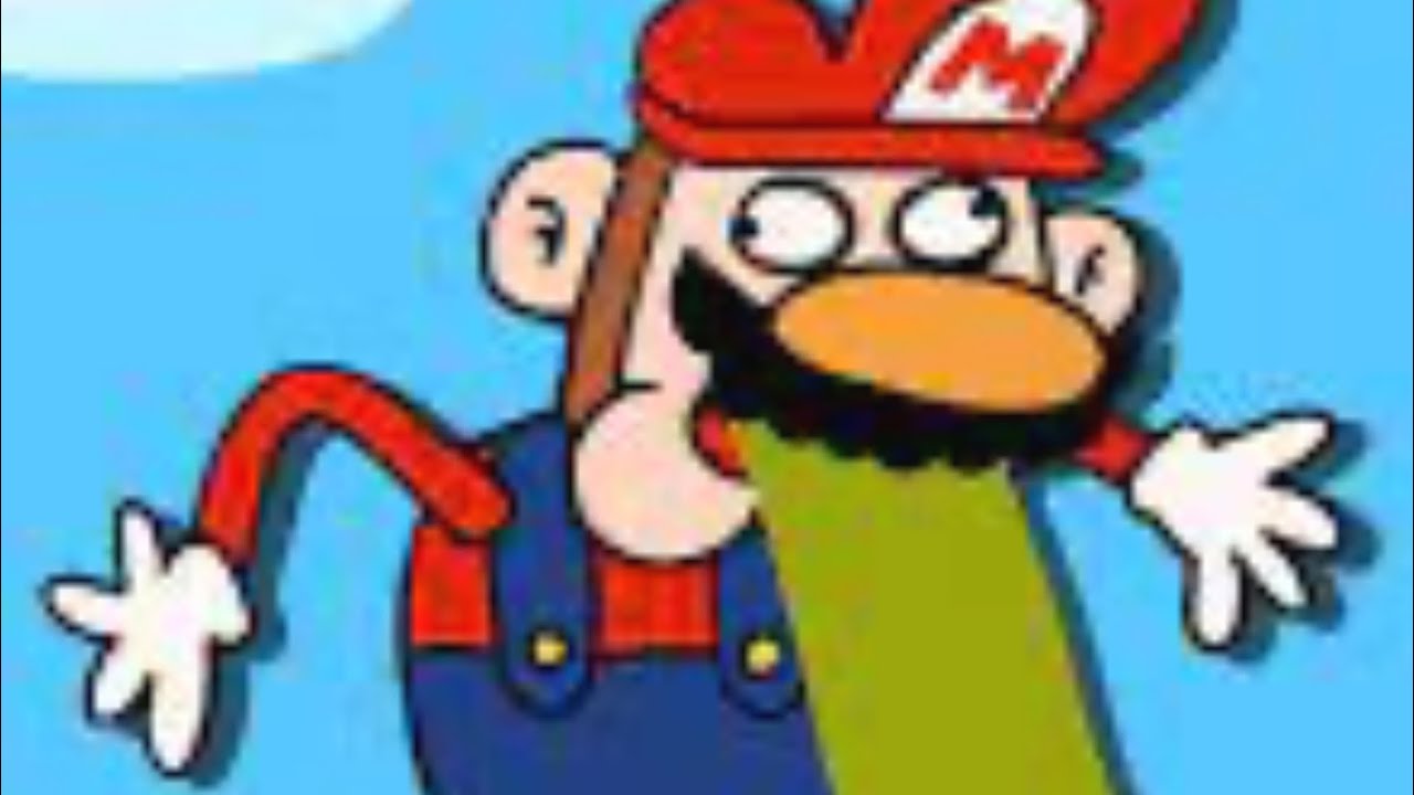Mario throws up in a pipe (random post) - YouTube