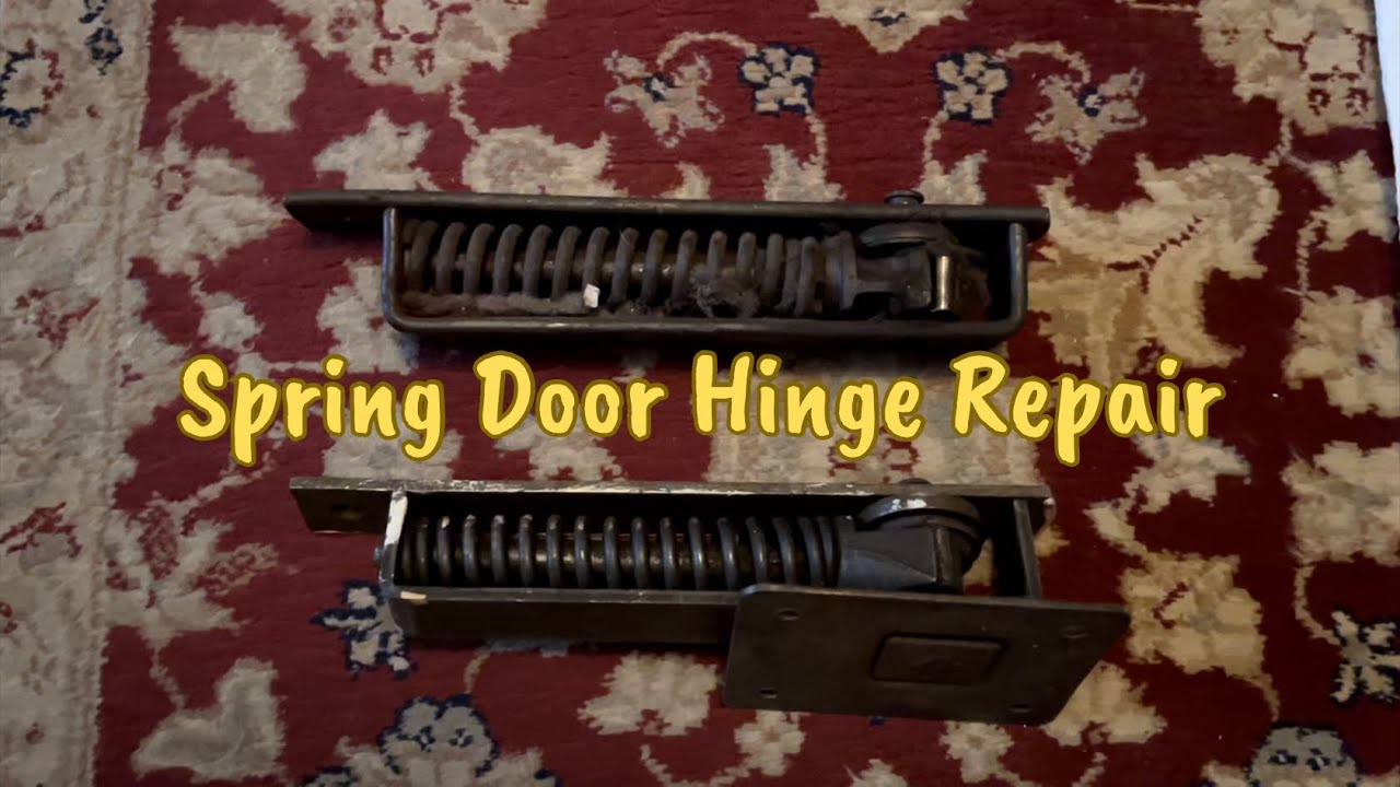 Antique Door Spring Hinge Repair - YouTube