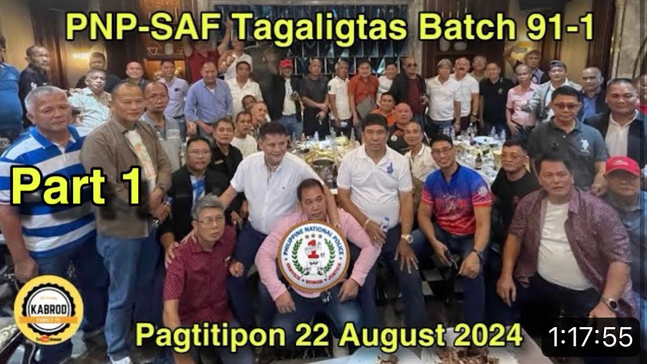 PAGTITIPON NG PNP-SAF TAGALIGTAS BATCH 91-1 | PART 1 - YouTube