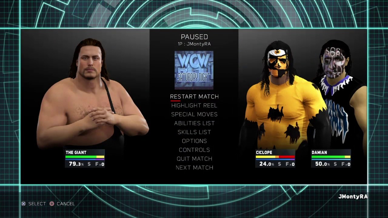 WCW2K17 January Week 3 WCW Saturday Night Match 4 The Giant vs Ciclope ...