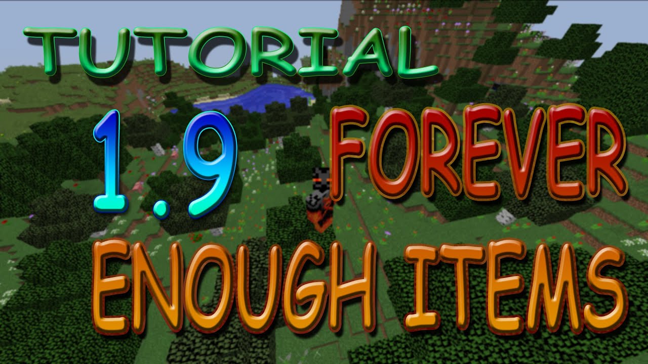 TUTORIAL FOREVER ENOUGH ITEMS MOD ESPAÑOL (FEI) | Minecraft 1.9 - YouTube