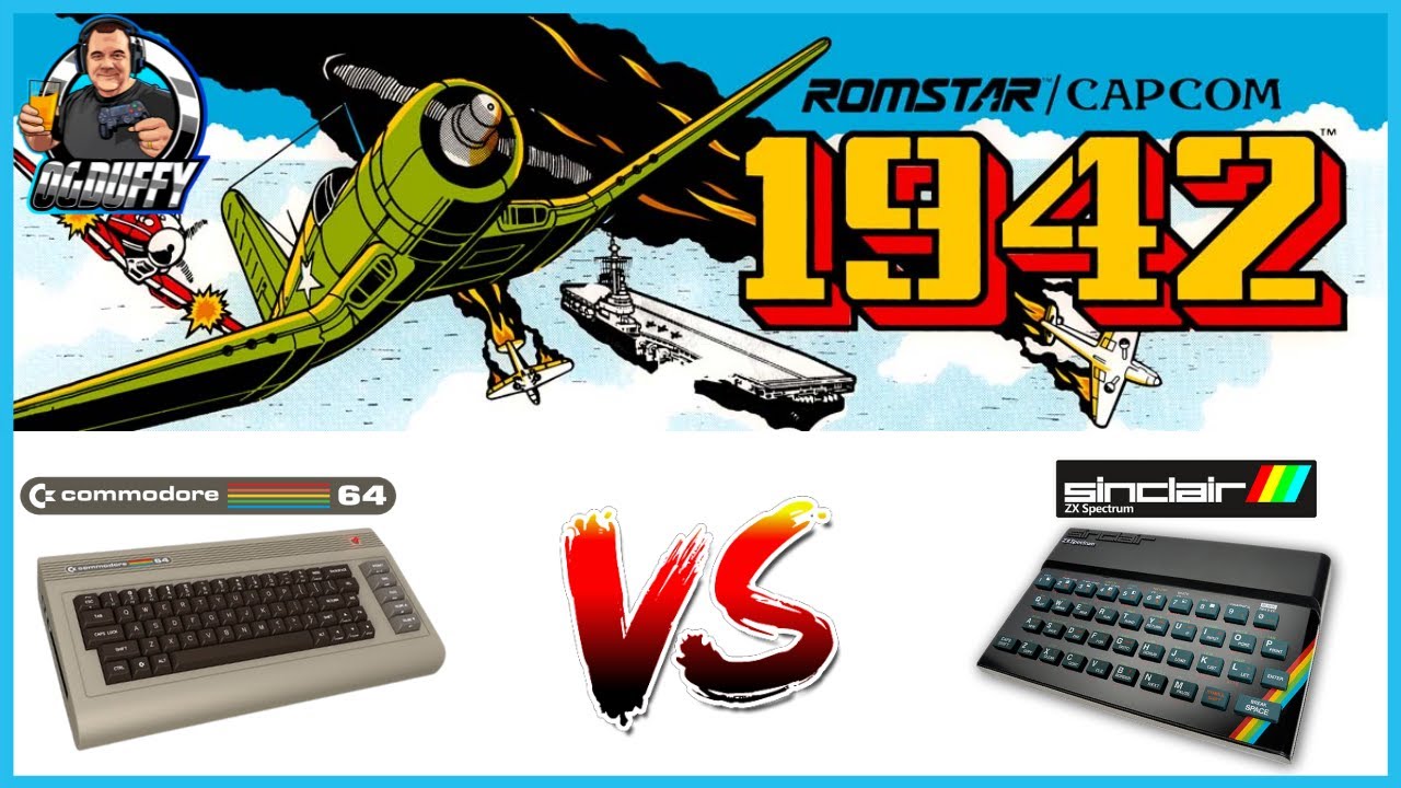 1942 ARCADE By CAPCOM Home Computer Conversion Sinclair Spectrum VS ...