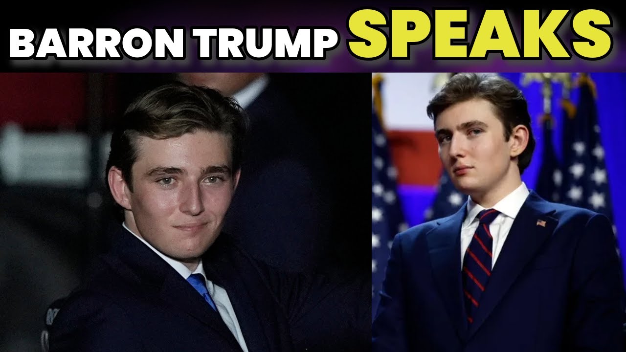 Barron Trump SPEAKS for the First Time on Camera - YouTube