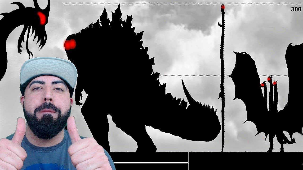 MONSTERVERSE MONSTERS SIZE COMPARISON - YouTube