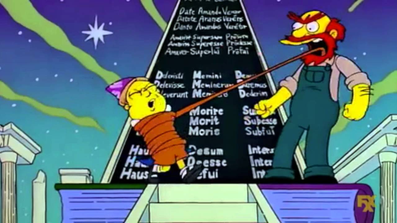The Simpsons - Groundskeeper Willie kills Martin (S7Ep06) - YouTube