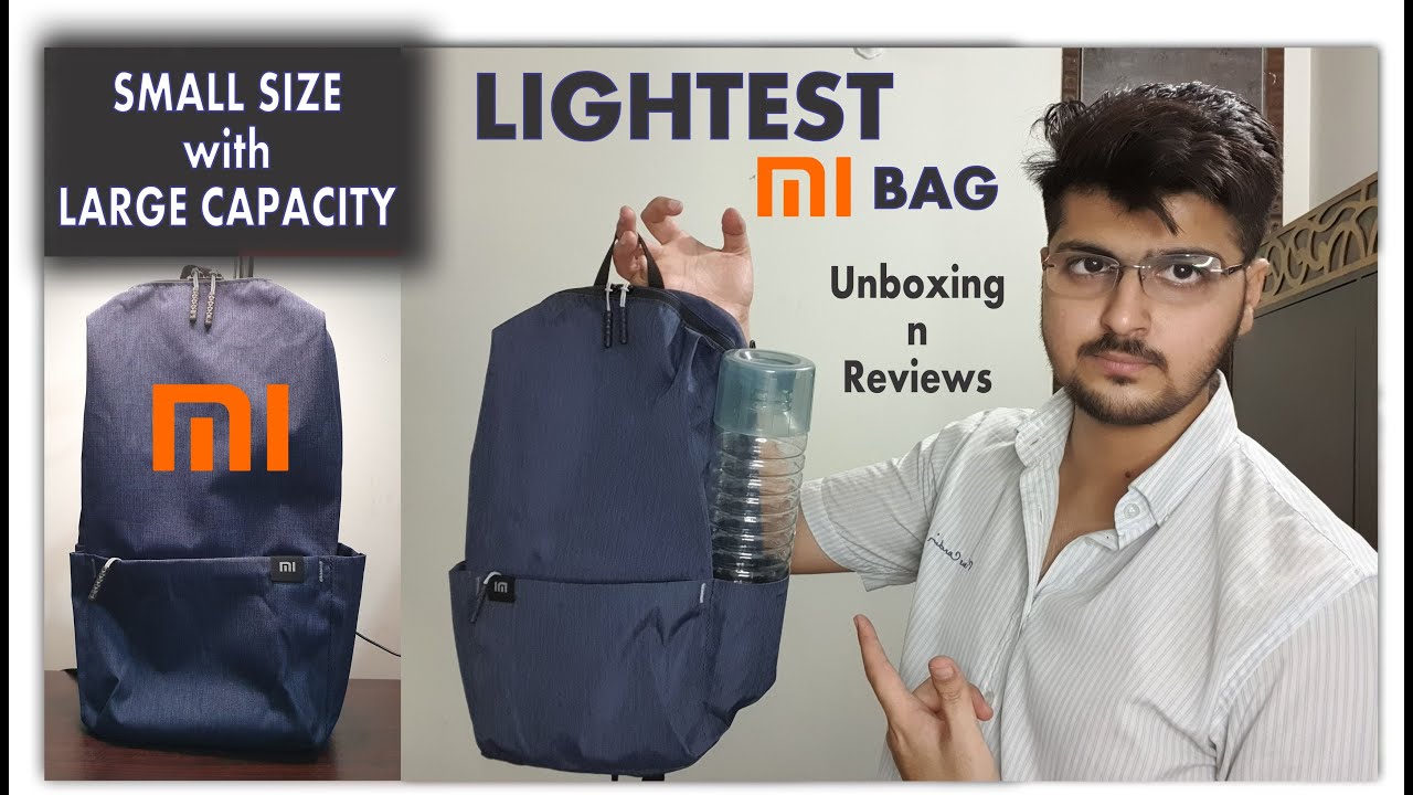 Mi Mini Compact Backpack - Unboxing and Reviews #MiBag - YouTube