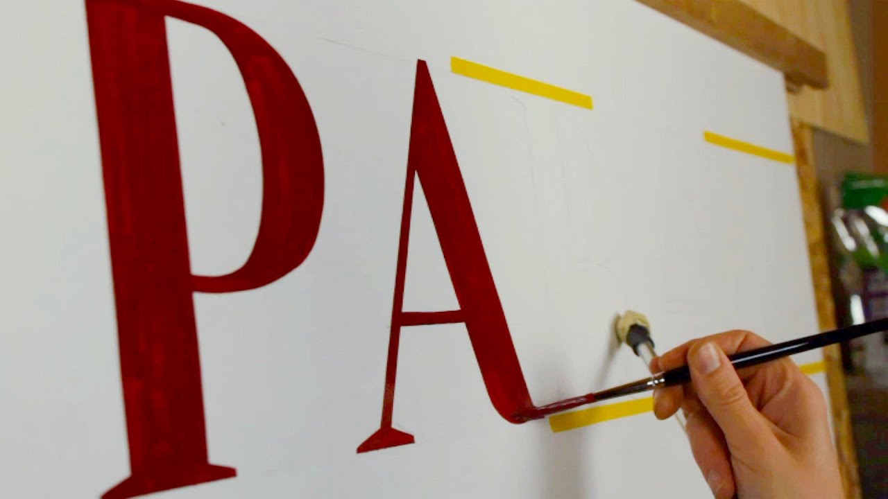How A SIGN PAINTER Makes A Traditional HAND PAINTED SIGN Hand How A SIGN PAINTER Makes A Traditional HAND PAINTED SIGN Hand