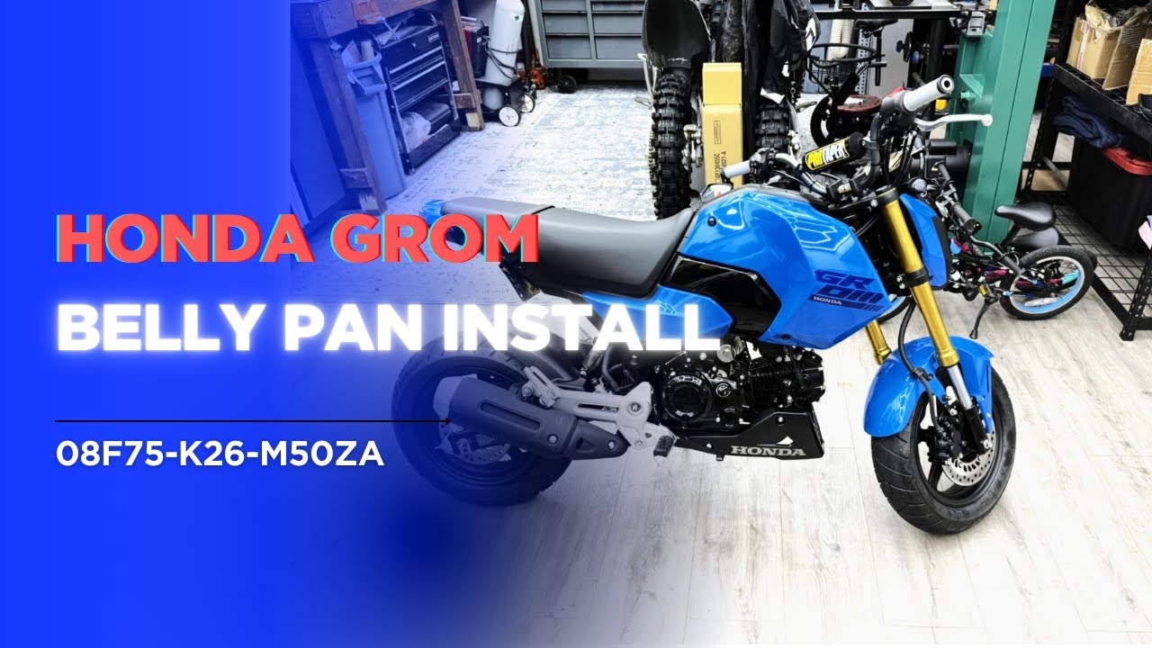 How to Install Honda Grom Belly Fairing (Quick & Easy Tutorial) - YouTube