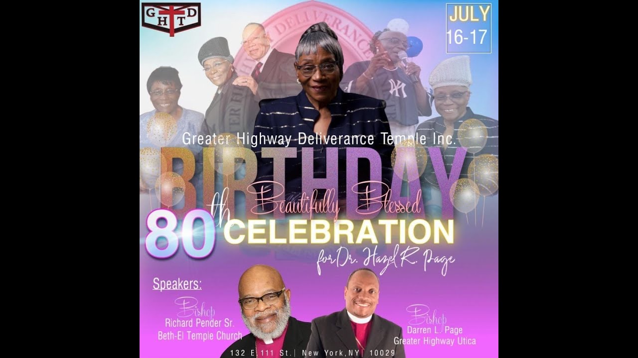 80th Birthday Celebration for Dr. Hazel R. Page - YouTube