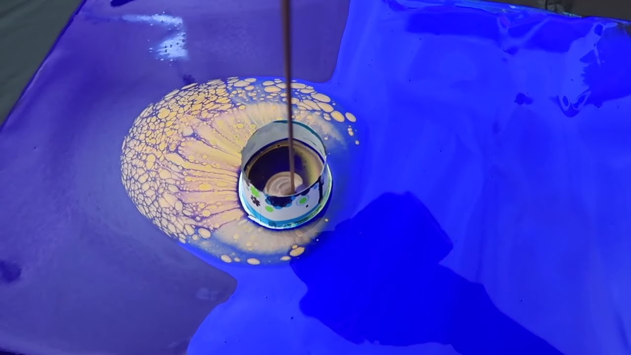 Pour Painting Techniques Acrylic | Abstract Pouring | Open Cup - YouTube