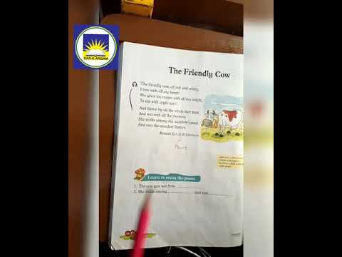 The friendly cow - poem - reading and explanation - grade 1 - YouTube