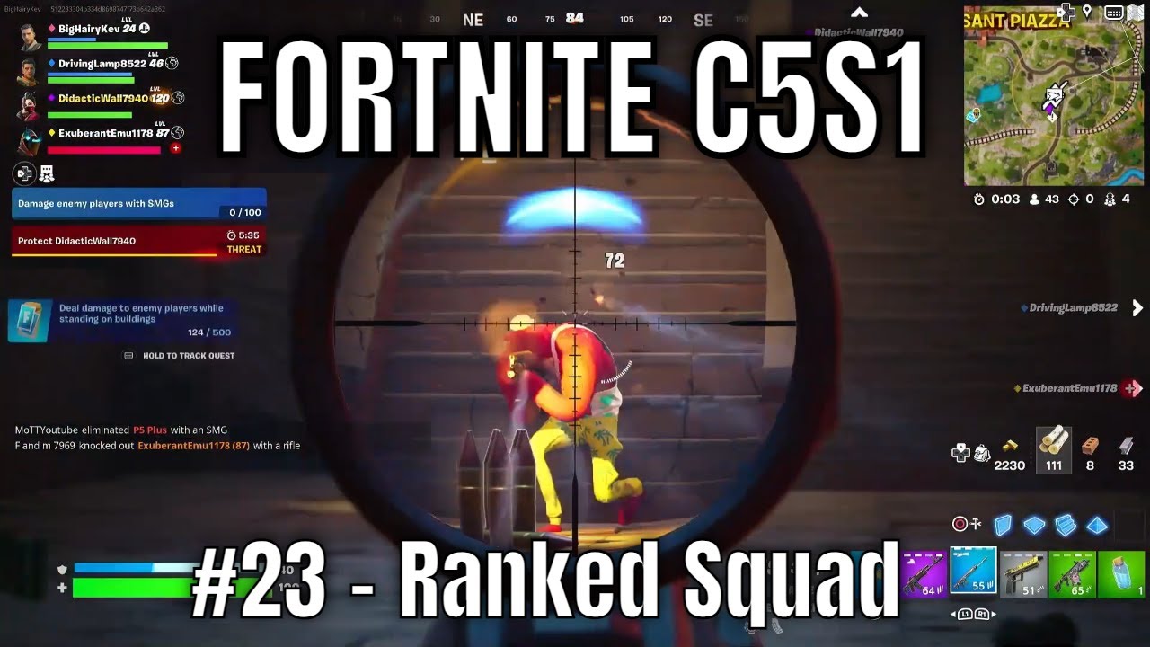 FORTNITE C5S1 #23 - Ranked Squad - YouTube