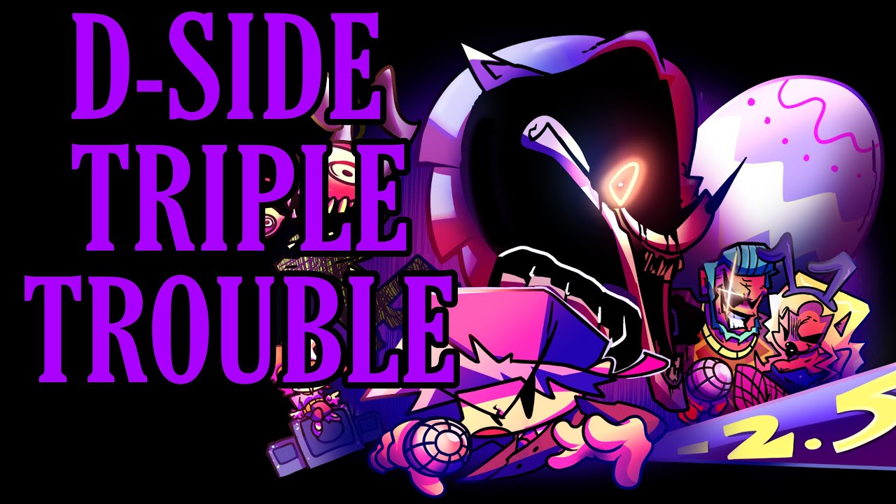 FNF D-SIDES (Triple trouble cover) unused - YouTube