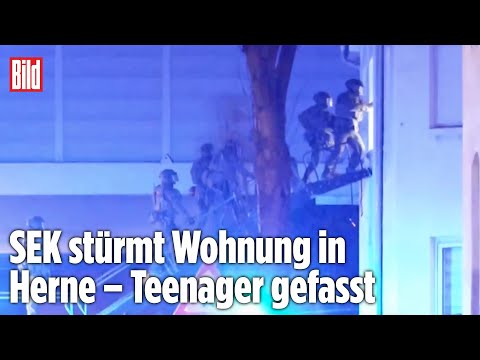 SEK-ZUGRIFF IN HERNE: Polizei stürmt Wohnung über Rampe – 16-Jähriger festgenommen