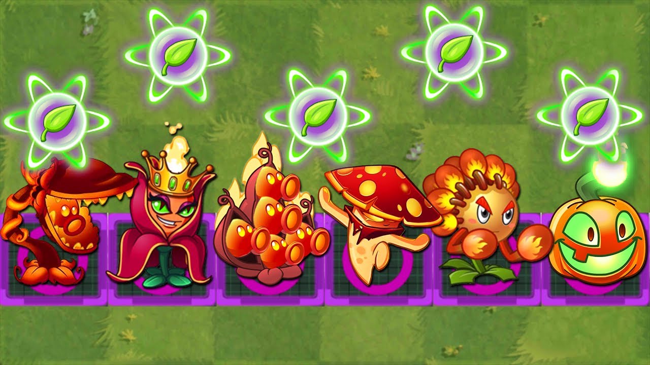 All FIRE Plants Power-Up in Plants vs Zombies 2 Final Bosses - YouTube