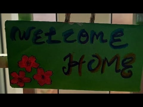 welcome home art and craft - YouTube