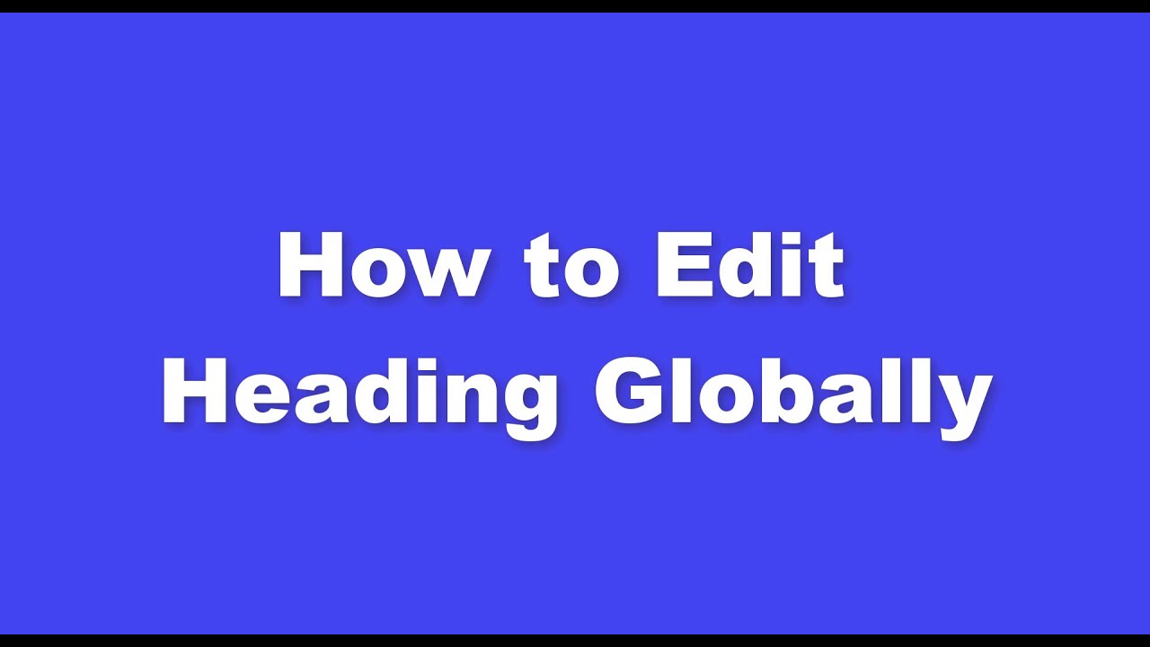 How to "Edit Headings Globally" in Webflow | Web Design Tutorial - YouTube