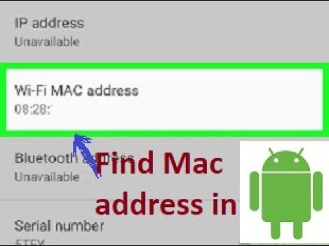 How to find MAC address on Android | How to find MAC address on Mobile ...