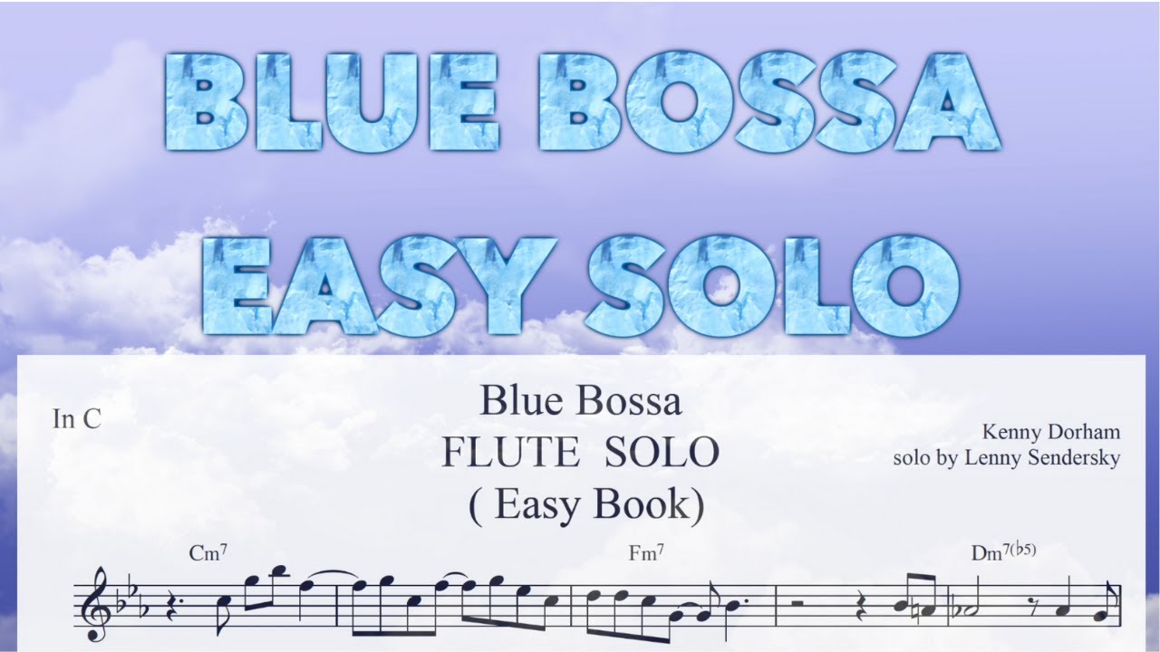 Blue Bossa | FLUTE | Easy Flute Book - YouTube