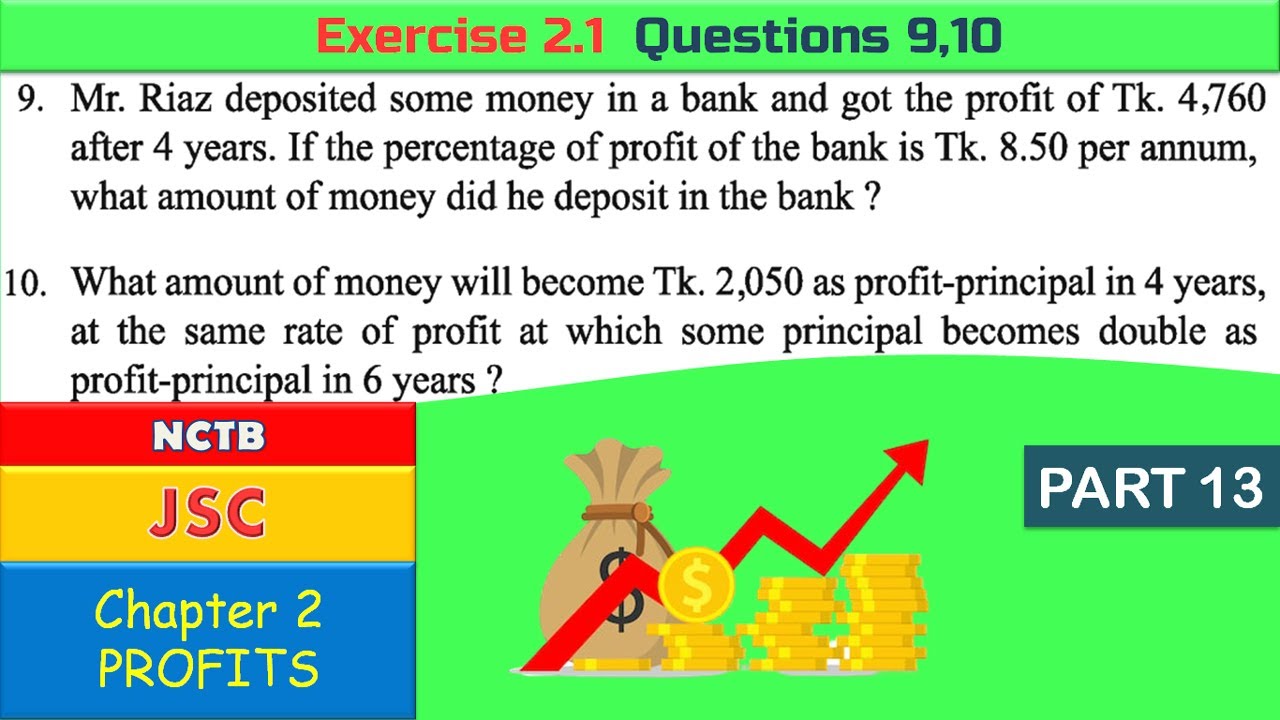 13. JSC ll Exercise 2.1-Questions 9,10 ll English version Mathematics ...
