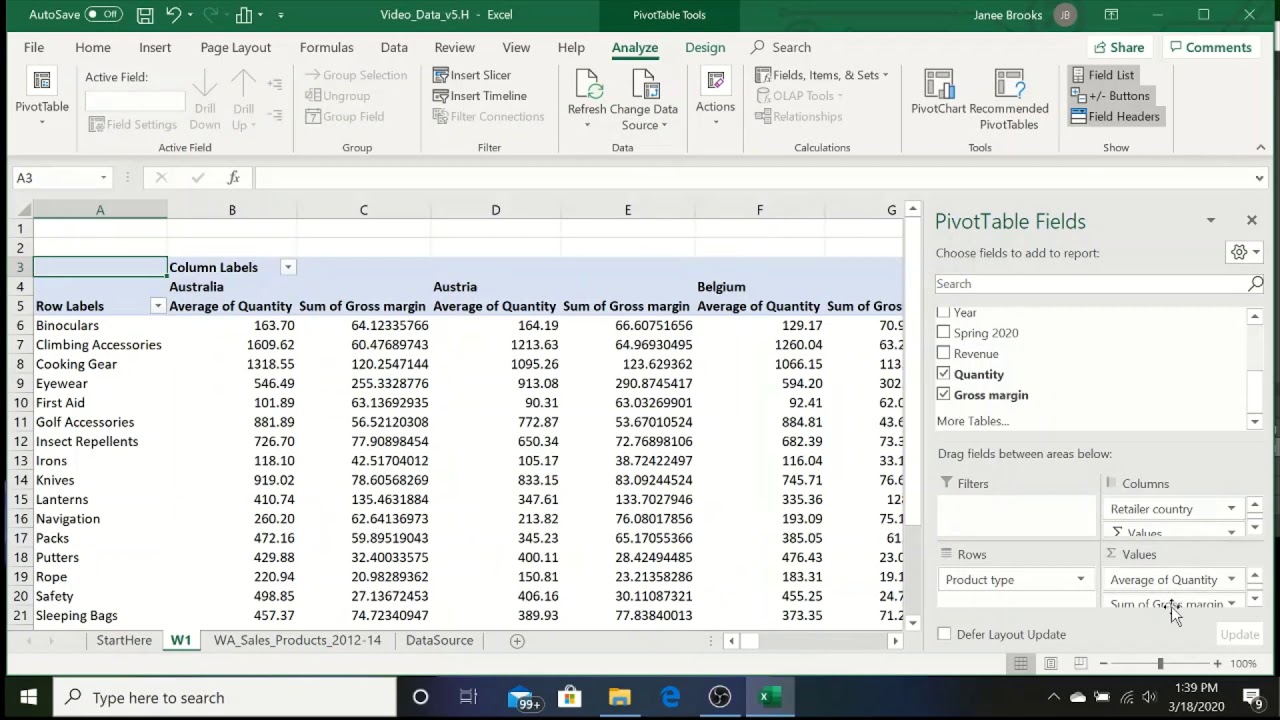 IT Project - How to Make a Pivot Table - YouTube