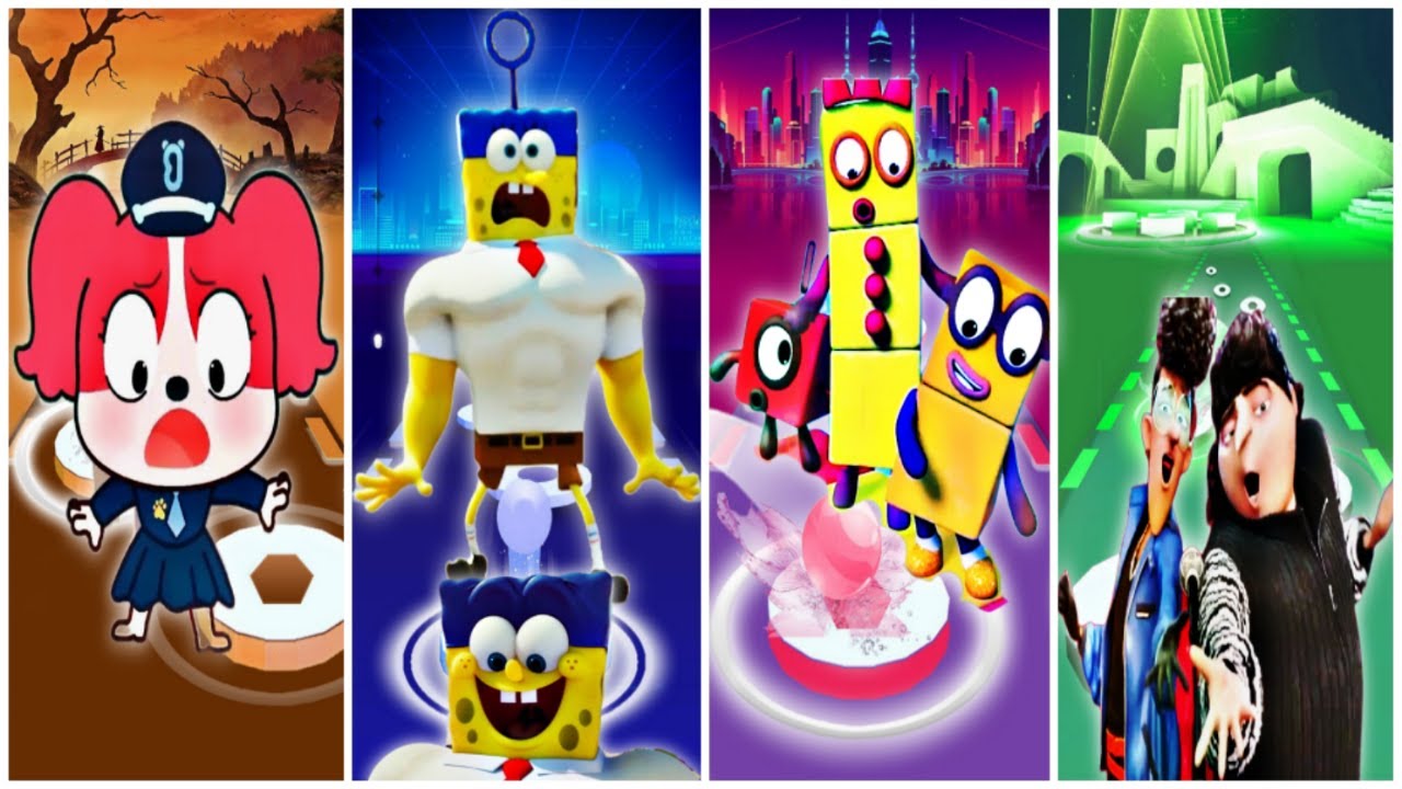 Police Detective Labrador vs SpongeBob Brawl star Animation vs ...