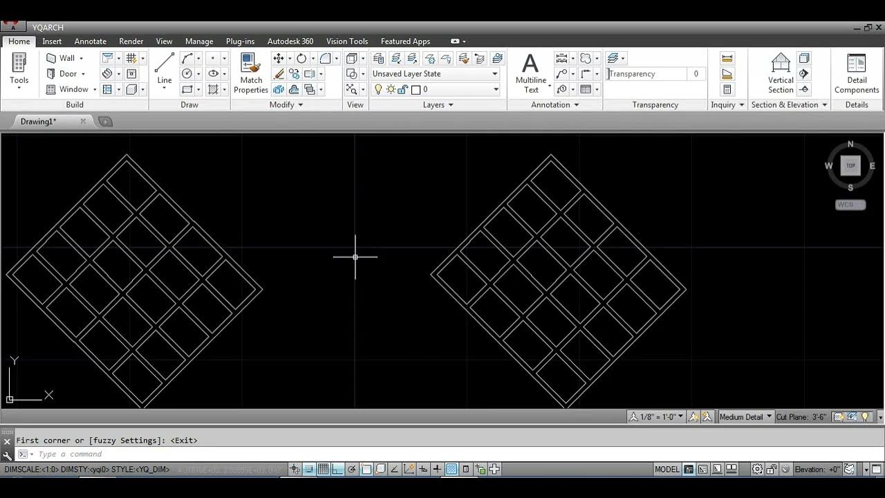 Quick Trim with YQArch Plugin in AutoCAD - YouTube