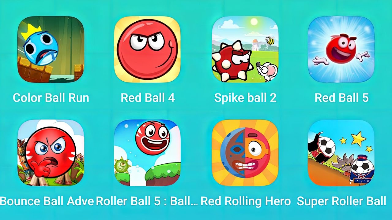 Color Ball Run, Red Ball 4, Spike Ball 2, Red Ball 5, Bounce Ball ...