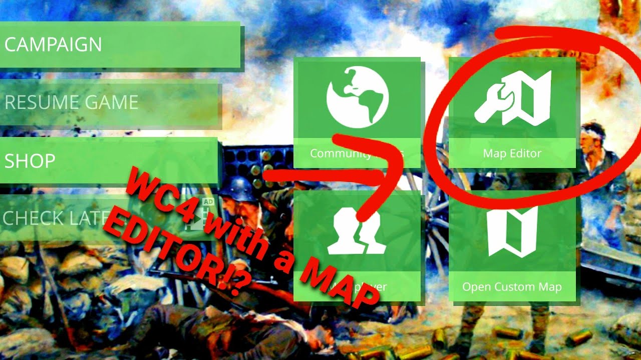 Wc4..... But with a MAP EDITOR!? - YouTube