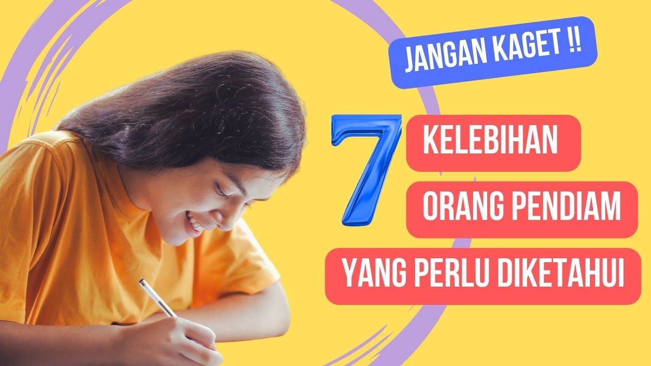 JANGAN KAGET !! | 7 Kelebihan Orang Pendiam Yang Perlu Diketahui - YouTube