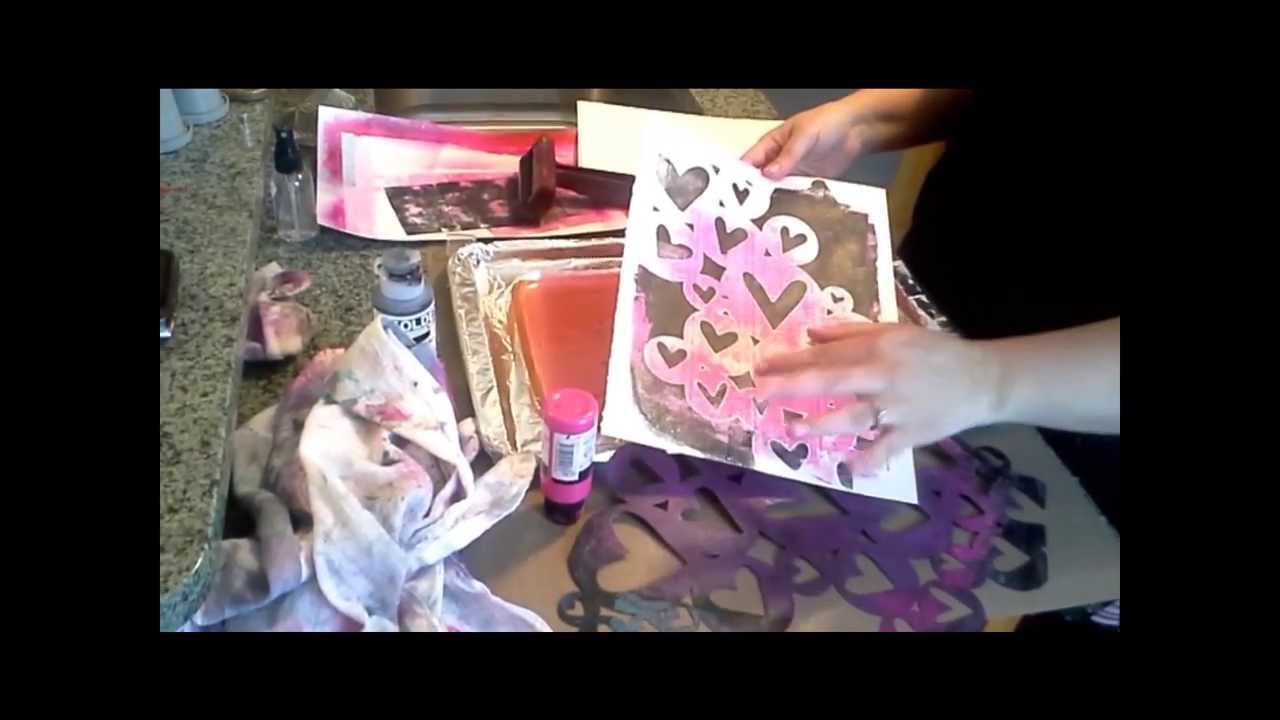 Homemade gelli plate: a newbie's guide for other newbies - YouTube