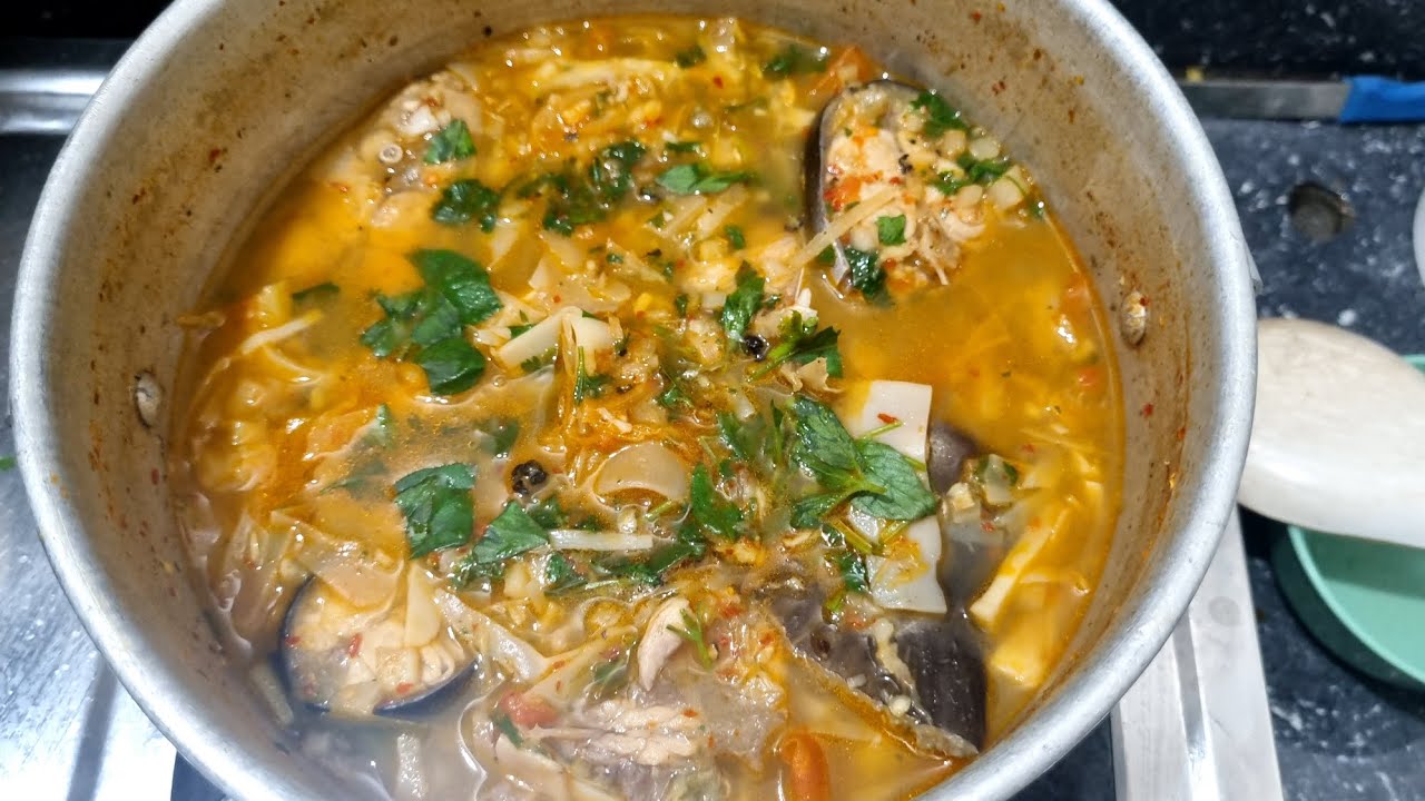 FISH STEW| FISH WITH BAMBOO SHOOT & TOMATO| COOKING VLOG| - YouTube