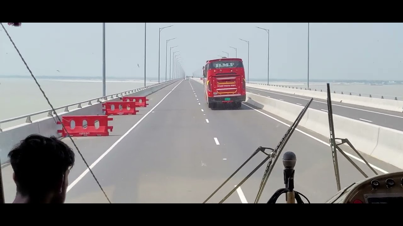 Padma bridge crossing by bus 20-May-2023 - YouTube