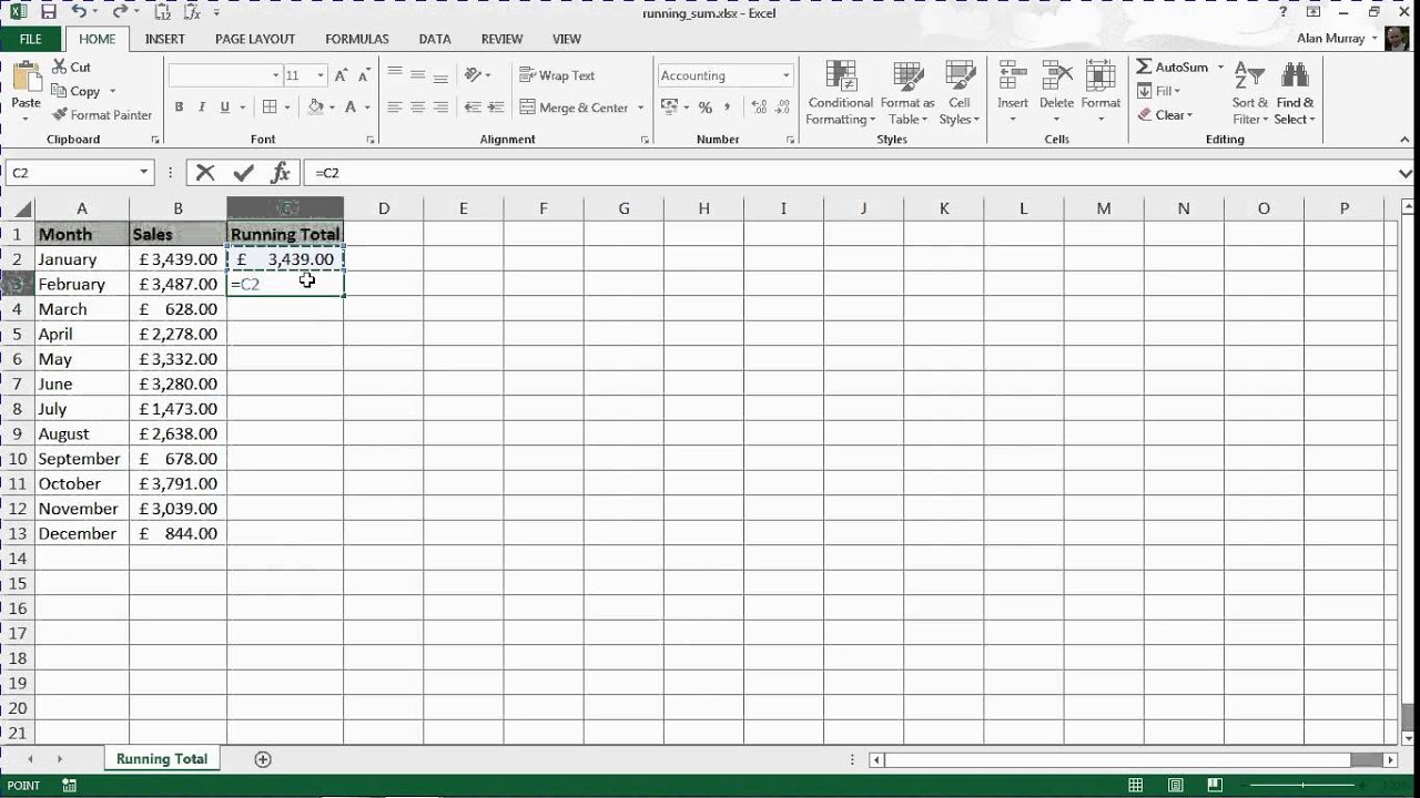 Create A Cumulative Total For Year To Date YouTube create-a-cumulative-total-for-year-to-date-youtube