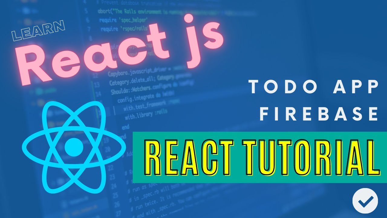 🚀 React Tutorial - TodoApp with React and Firebase 🔥 (2020) - YouTube