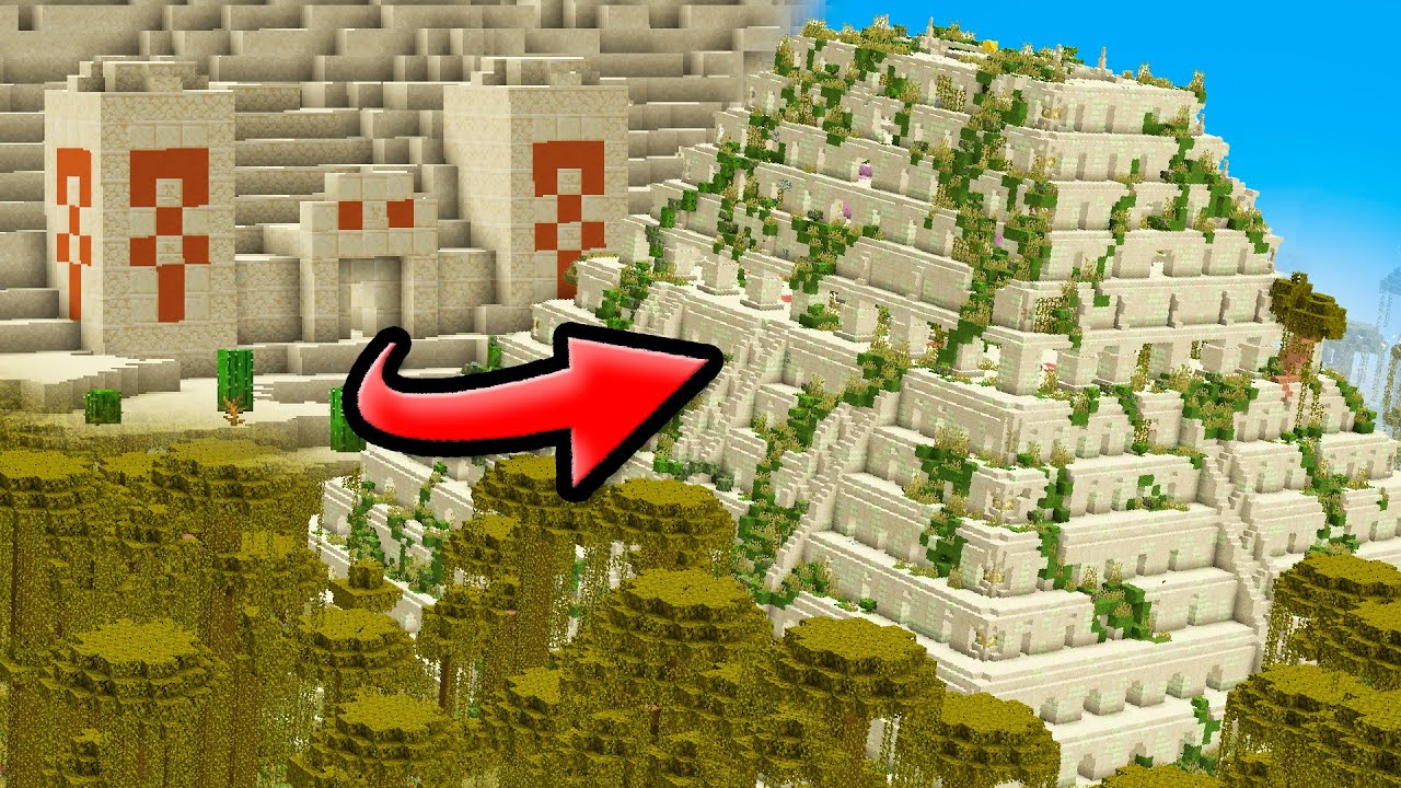 ¡Transformé TODAS las estructuras de Minecraft! - YouTube