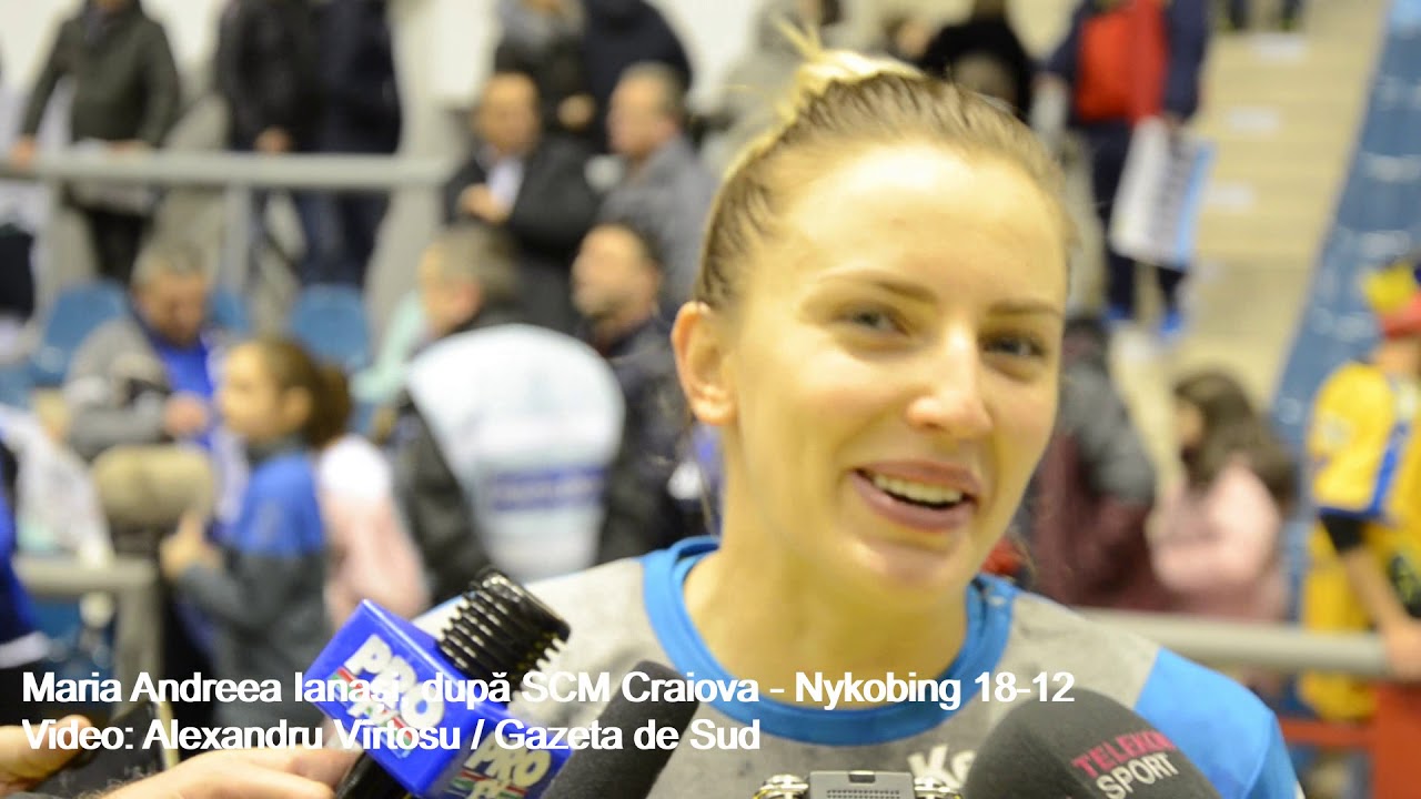 Maria Andreea Ianăși, după SCM Craiova - Nykobing 18-12 - YouTube