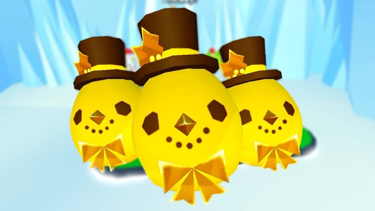 THE FIRST EVER GOLD SNOWMAN EGG! ⛄🥚 | Pet Simulator X Roblox - YouTube