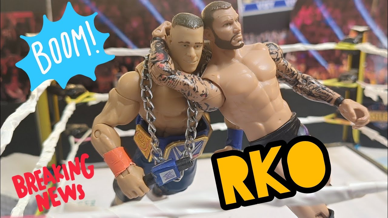 Randy Orton Rocks John Cena With The RKO With Action figure ! - YouTube