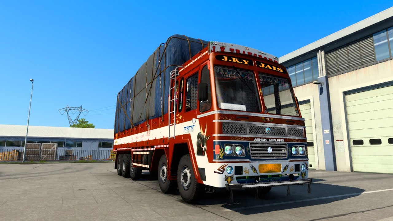 Indian Map & Ashok Leyland Truck Mod | Euro Truck Simulator 2 : LIVE ...
