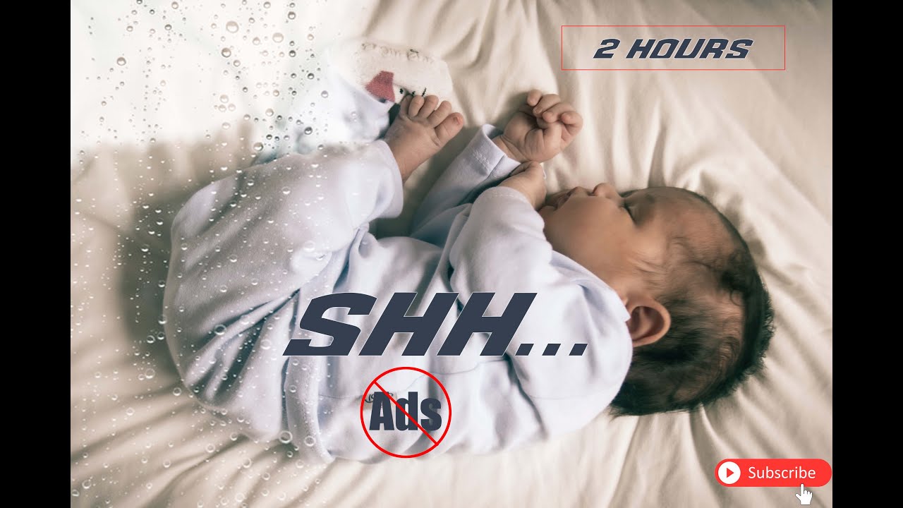 Rain and Shushing Sound (shh...) For Baby | baby sleep in 5 minutes | 2 ...