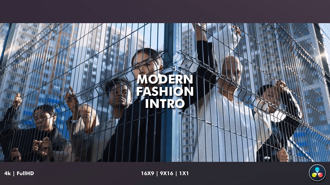 Modern Fashion Intro template for DaVinci Resolve - YouTube