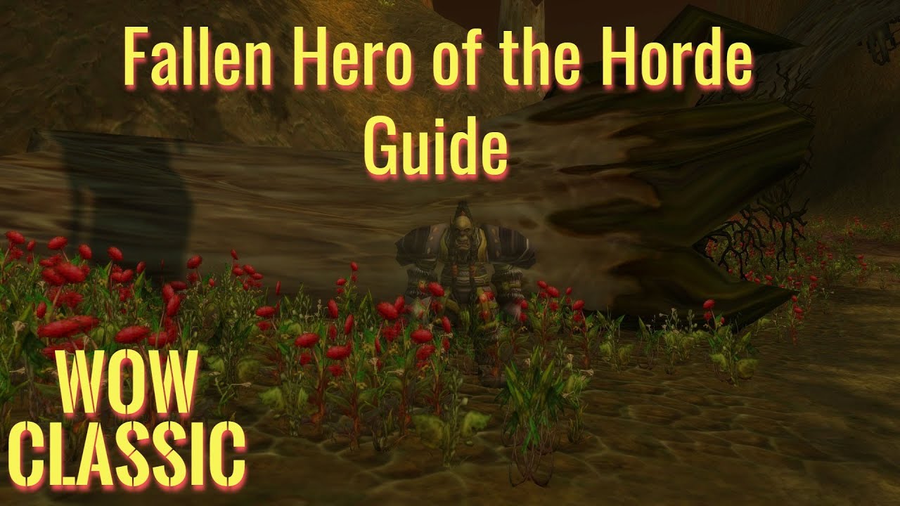 WoW Classic/Fallen Hero of the Horde questline or how to get 16 slot ...