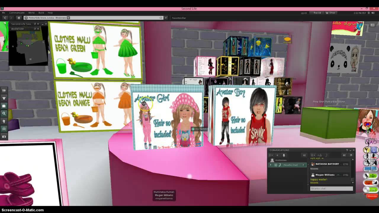 [SL] Kid avatar video part 1 - YouTube