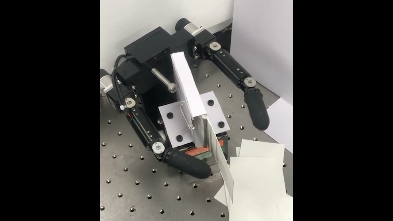Paper handling using friction difference - YouTube